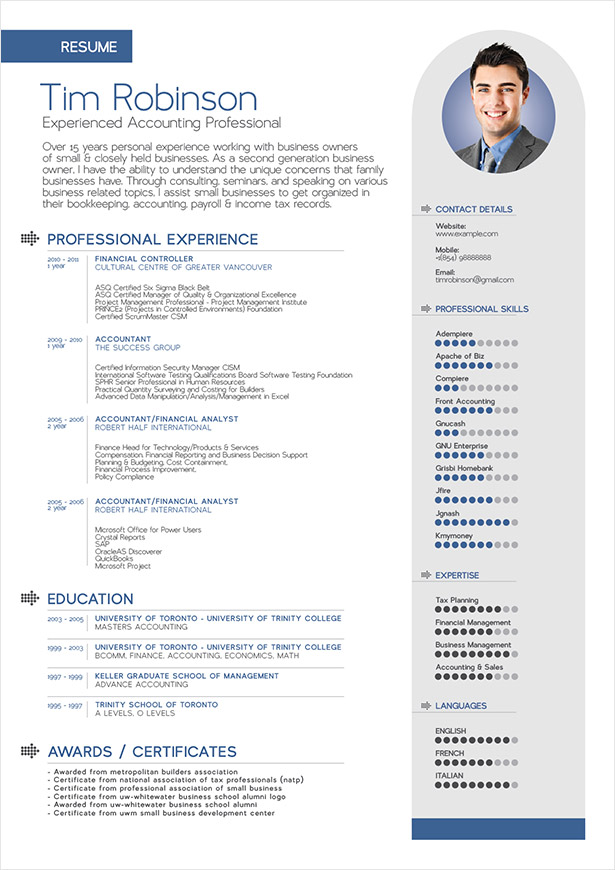 Free Simple Professional Resume Template In Ai Format Designbolts