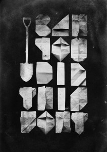 30+ New Creative & Crazy Typography Design Posters of 2012