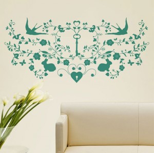 50+ Beautiful Designs Of Wall Stickers / Wall Art Decals To Decor Your ...