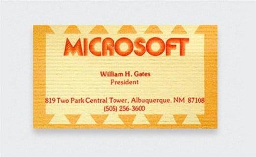 A Must See 20 Business Cards of Famous People