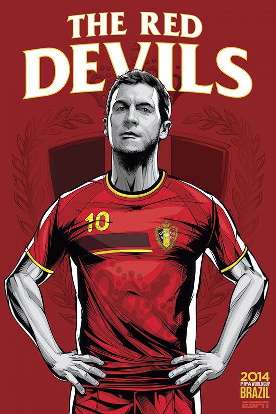 ESPN Brazil Football World Cup 2014 Poster Series by Cristiano Siqueira