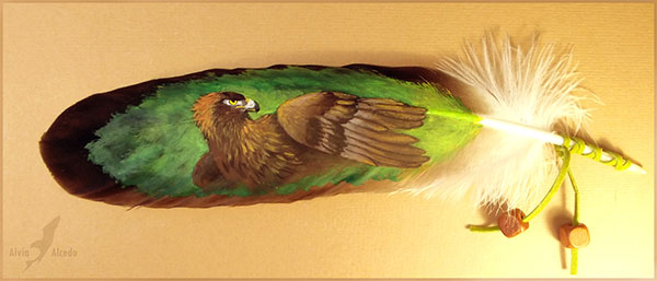 Feather Paintings | A Phenomenal Art by Alvia Alcedo