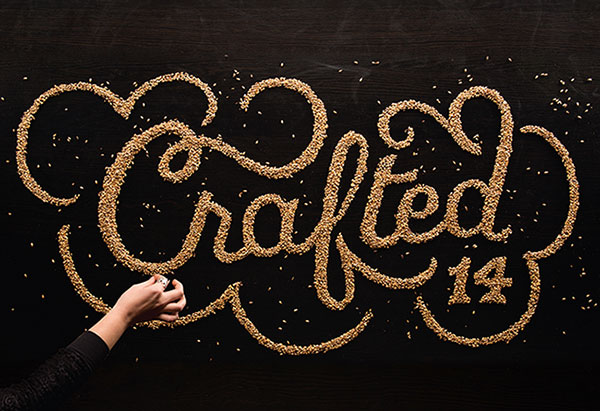 Creative Examples of Food Typography by Marmalade Bleue