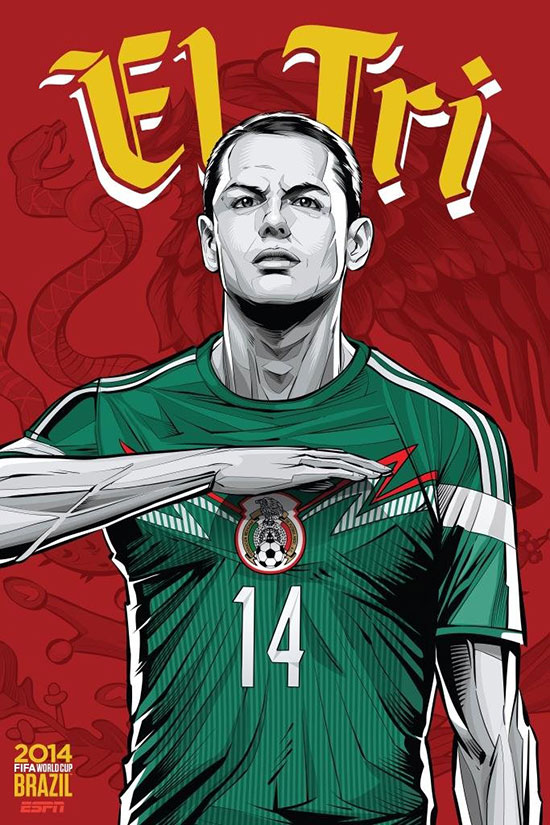ESPN Brazil Football World Cup 2014 Poster Series by Cristiano Siqueira