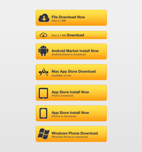 Download Button Psd