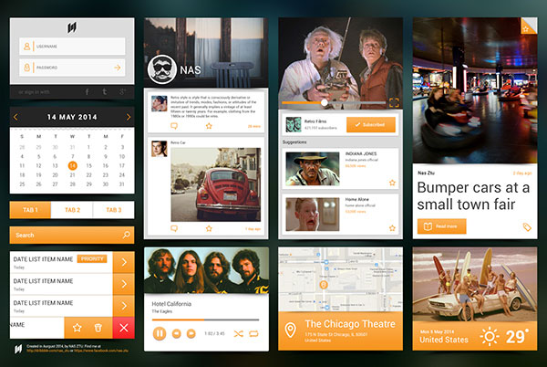 20+ Free Best Web Ui Elements & Mobile GUI Design Kits of 2014