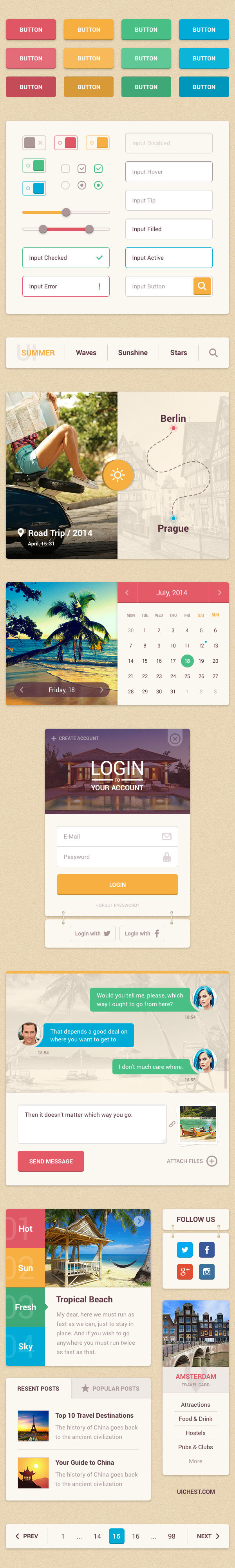 20+ Free Best Web Ui Elements & Mobile GUI Design Kits of 2014