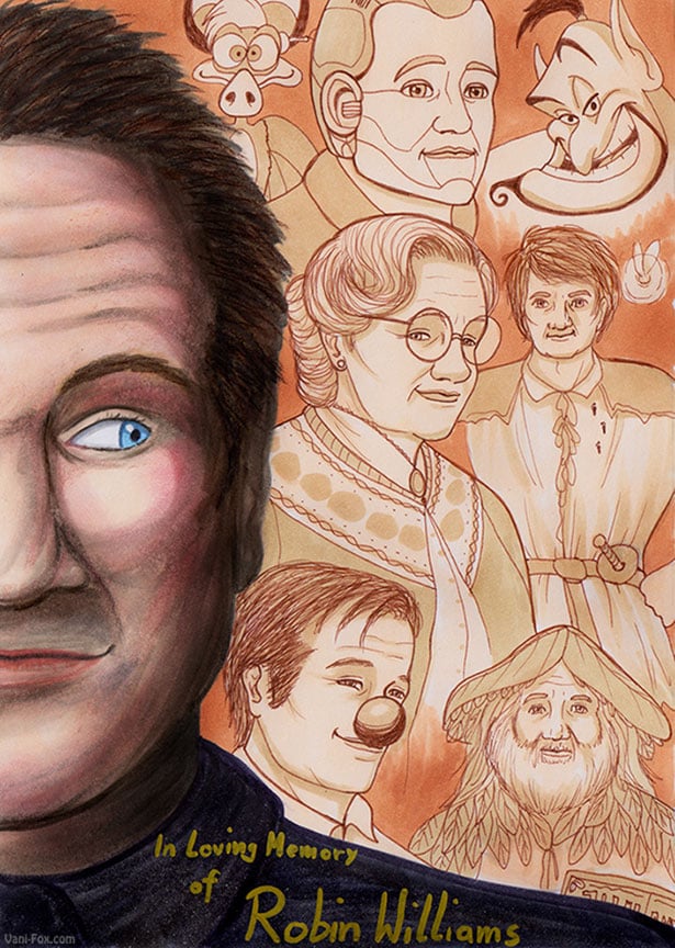 A Worldwide Tribute To Robin Williams by Artists