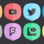 Free Cute Social Media Icons | 256 PNGs & Vector Ai File