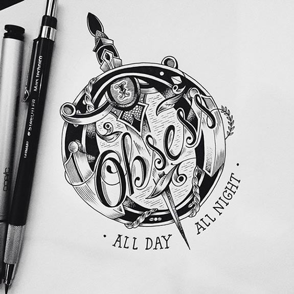 Beautiful Detailed Hand Lettering Artworks by Raul Alejandro