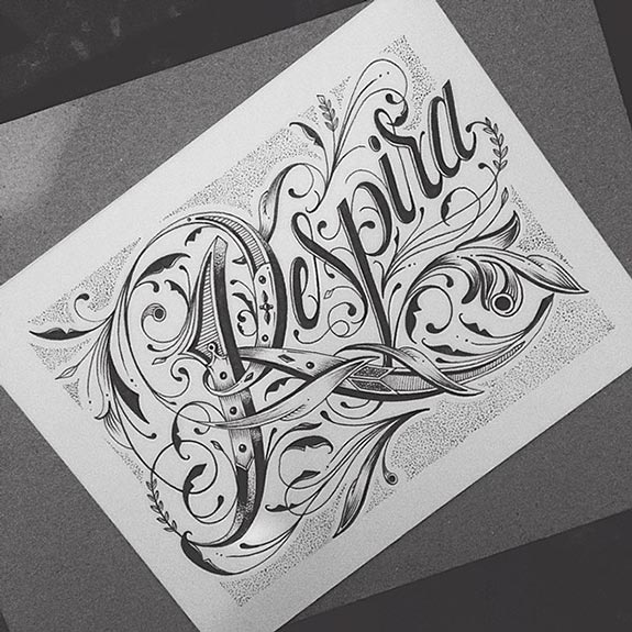 Beautiful Detailed Hand Lettering Artworks by Raul Alejandro