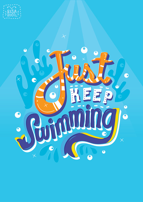 Beautiful Pixar Animation Lettering Series by Risa Rodil