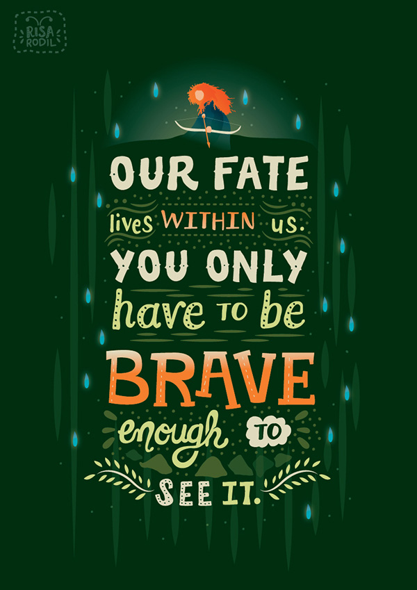 Beautiful Pixar Animation Lettering Series by Risa Rodil