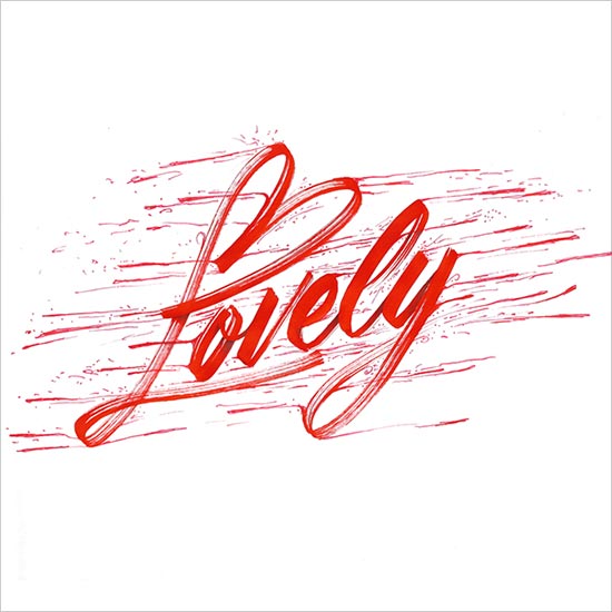 50+ Beautiful Hand Drawn Lettering & Calligraphy Designs by Ricardo ...