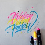 35 Inspiring Futuristic Lettering & Calligraphy Examples by David Milan