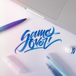 40+ Inspiring Futuristic Lettering & Calligraphy Examples by David Milan