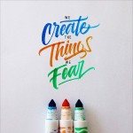 50+ Inspiring Brushpen & Crayola Lettering Examples by David Milan