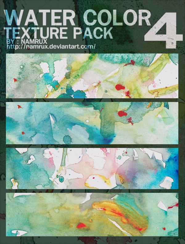 10 Best Free High Quality Watercolor Painting Texture & Background Packs