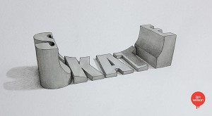 50+ Amazing Sketching of 3D Typography by Lex Wilson