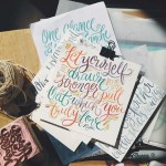 35+ Beautiful Inspiring Ink & Watercolor Hand Lettering Projects by ...