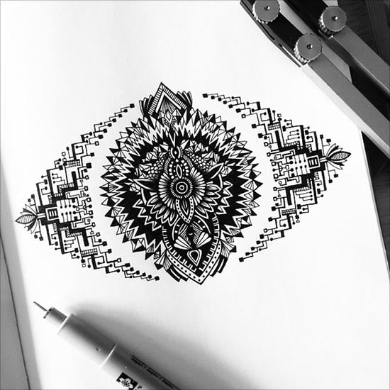 25+ Super Duper Detailed Ink Drawings by Pavneet Sembhi