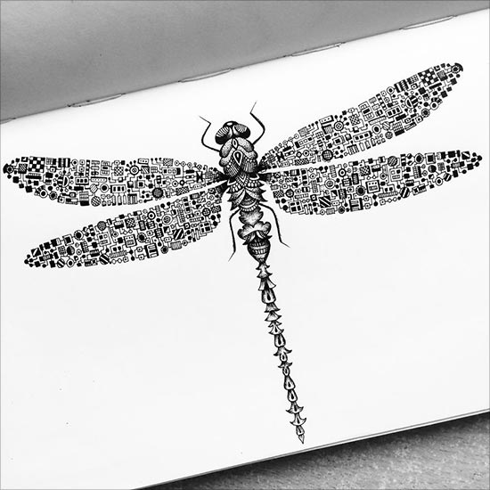 25+ Super Duper Detailed Ink Drawings by Pavneet Sembhi