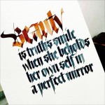 40+ Beautiful Inspirational Gothic Hand Lettering by Sachin Inspiration