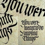 40+ Beautiful Inspirational Gothic Hand Lettering by Sachin Inspiration