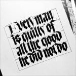 80+ Beautiful Inspiring Gothic Hand Lettering by Sachin Inspiration