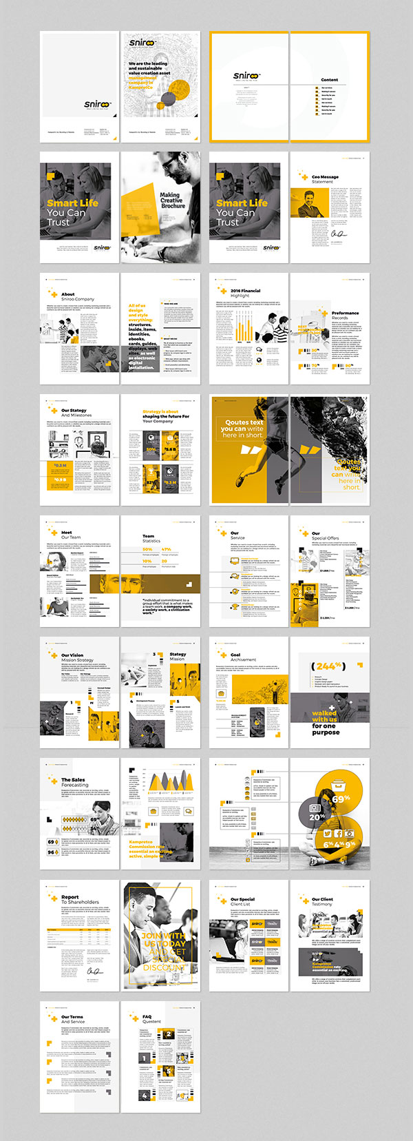20 Modern Style Brochure Catalogue Template Design Ideas For 
