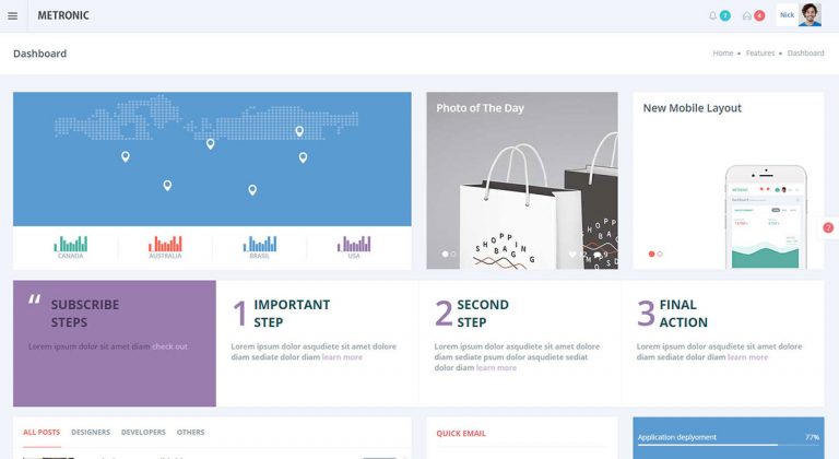 Metronic | The Best Selling Admin Dashboard Template