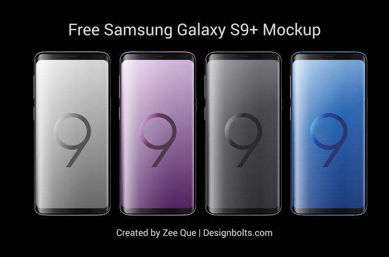 Free Samsung Galaxy S9 & S9+ Mockup Vector Files in Ai Format
