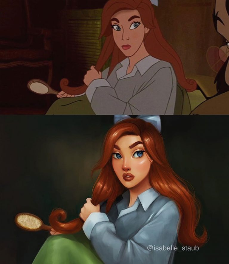25+ Exquisite Digital Art Re-Paintings of Disney Princesses by Isabelle ...