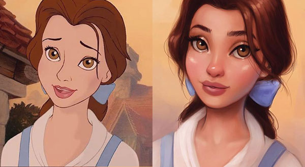 25+ Exquisite Digital Art Re-Paintings of Disney Princesses by Isabelle ...