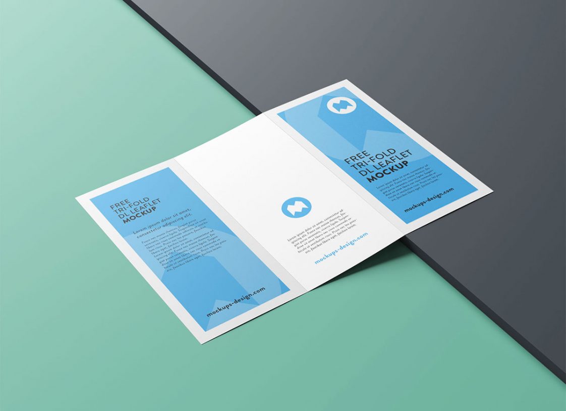 10 All Time Best Free Tri-Fold Brochure Mockup PSD Files - Designbolts
