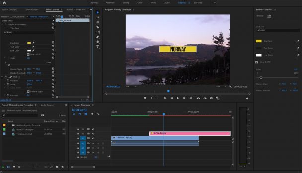 How to Work with the New Motion Graphic Panel in Premiere Pro