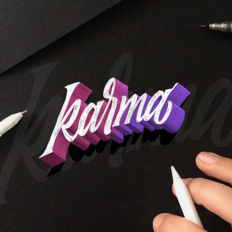 30+ Different Typography Art Styles Created on iPad for Inspiration ...