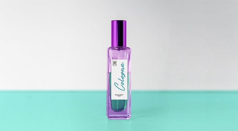 Free Slim Cologne / Perfume / Scent Bottle Mockup PSD - Designbolts