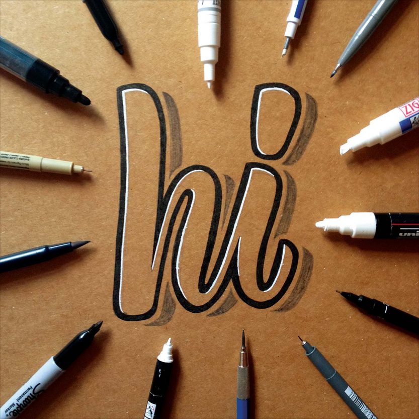 Hand Lettering on Kraft Paper | A New Calligraphy Experiment by ...