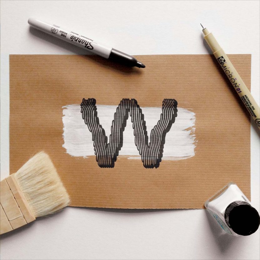 Hand Lettering on Kraft Paper | A New Calligraphy Experiment by ...