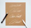 Hand Lettering on Kraft Paper | A New Calligraphy Experiment by ...