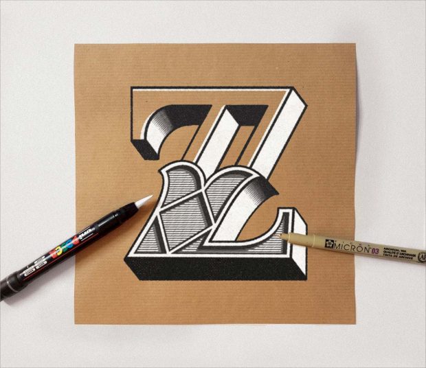 Hand Lettering on Kraft Paper | A New Calligraphy Experiment by ...