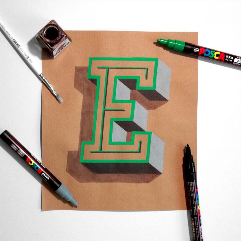 Hand Lettering on Kraft Paper | A New Calligraphy Experiment by ...