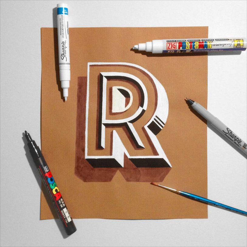 Hand Lettering on Kraft Paper | A New Calligraphy Experiment by ...
