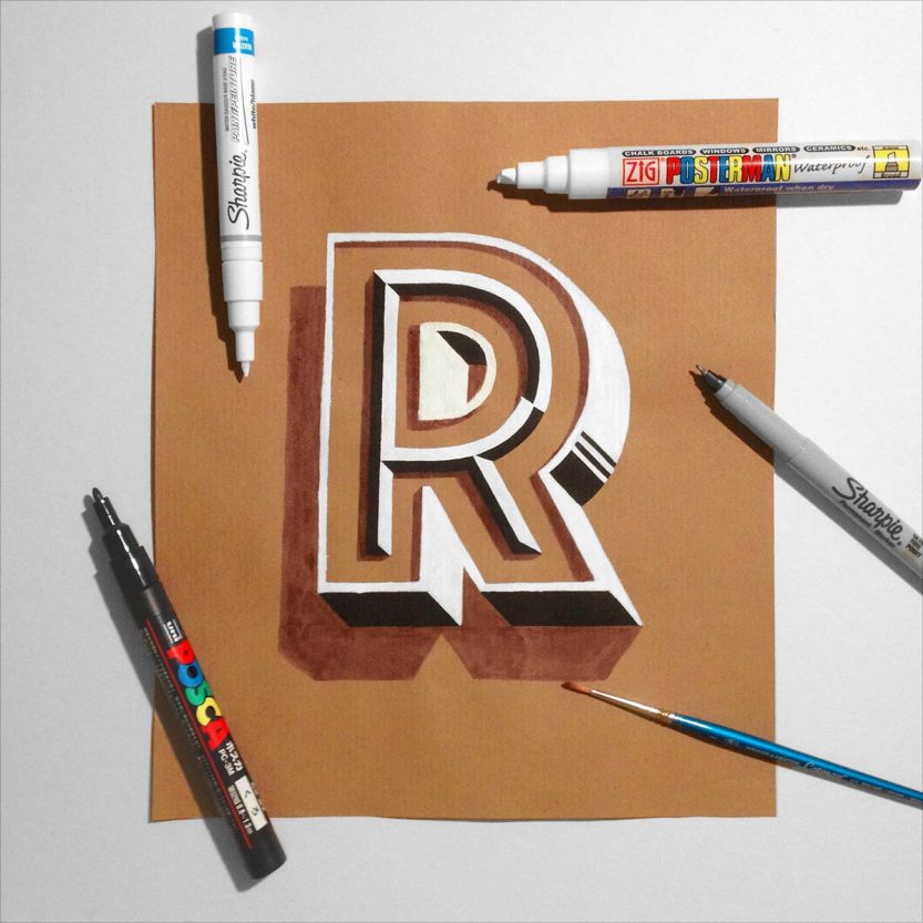 Hand Lettering on Kraft Paper | A New Calligraphy Experiment by ...