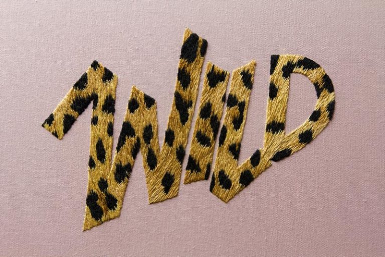 Awe-Inspiring Embroidered Typography Art By Jessica Dance - Designbolts