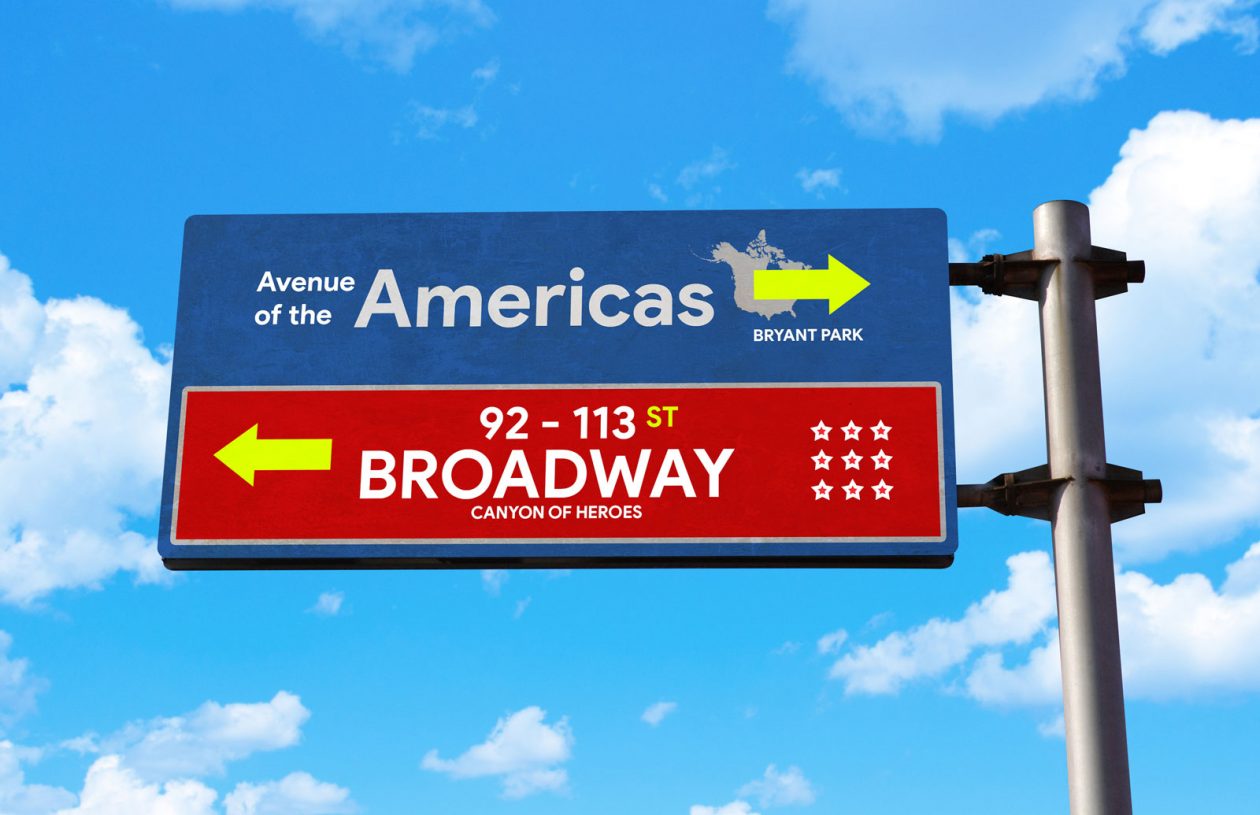 Free Roadside Signpost Mockup PSD - Designbolts