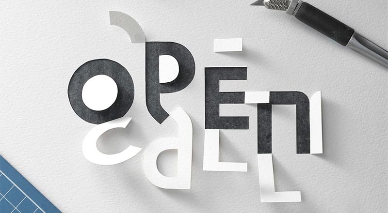 New Paper Typography Art Exploration by John Ed - Designbolts