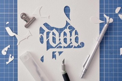 New Paper Typography Art Exploration by John Ed - Designbolts