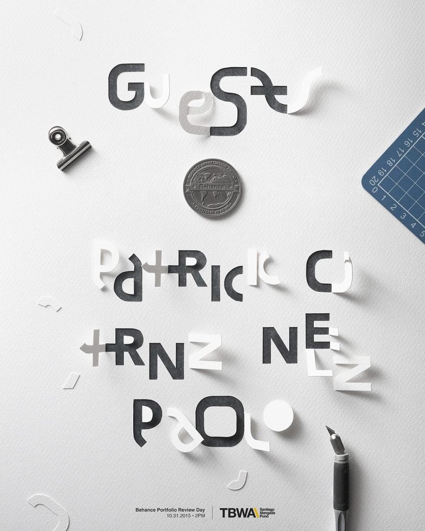 New Paper Typography Art Exploration by John Ed - Designbolts